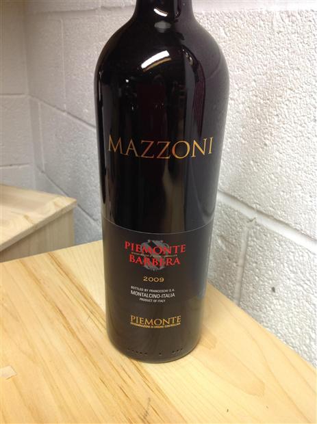 2009 Mazzoni Piemonte Barbera, Italy, Piedmont, Piemonte DOC ...