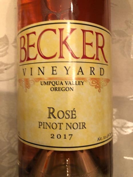 2008 Becker Vineyard Pinot Noir Rosé, USA, Oregon, Southern Oregon ...