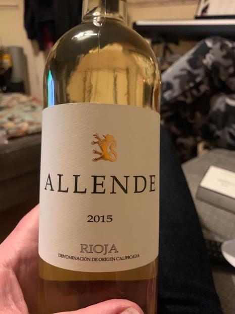 2015 Finca Allende Rioja Blanco, Spain, La Rioja, Rioja - CellarTracker