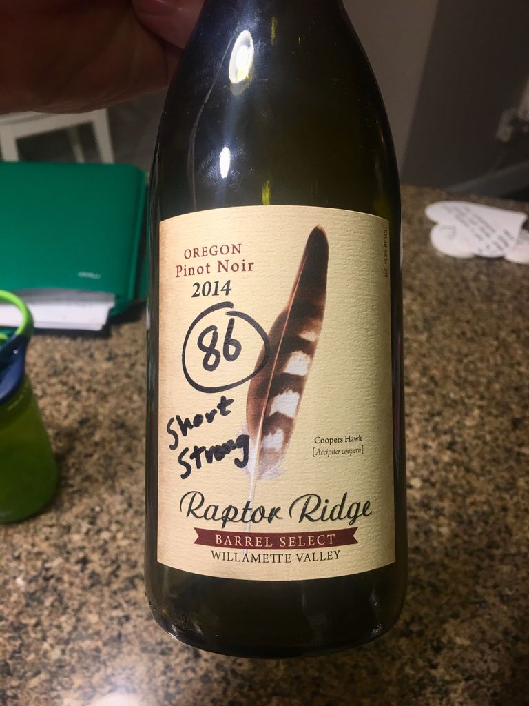 2014 Raptor Ridge Pinot Noir Barrel Select, USA, Oregon, Willamette ...