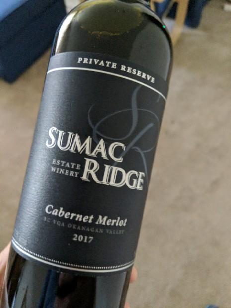 2017 Sumac Ridge Cabernet Merlot Private Reserve, Canada, British ...