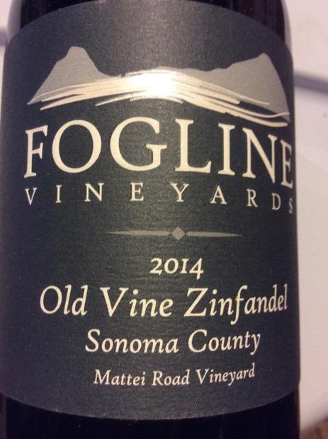 2014 Fogline Vineyards Old Vine Zinfandel Mattei Road, USA, California ...