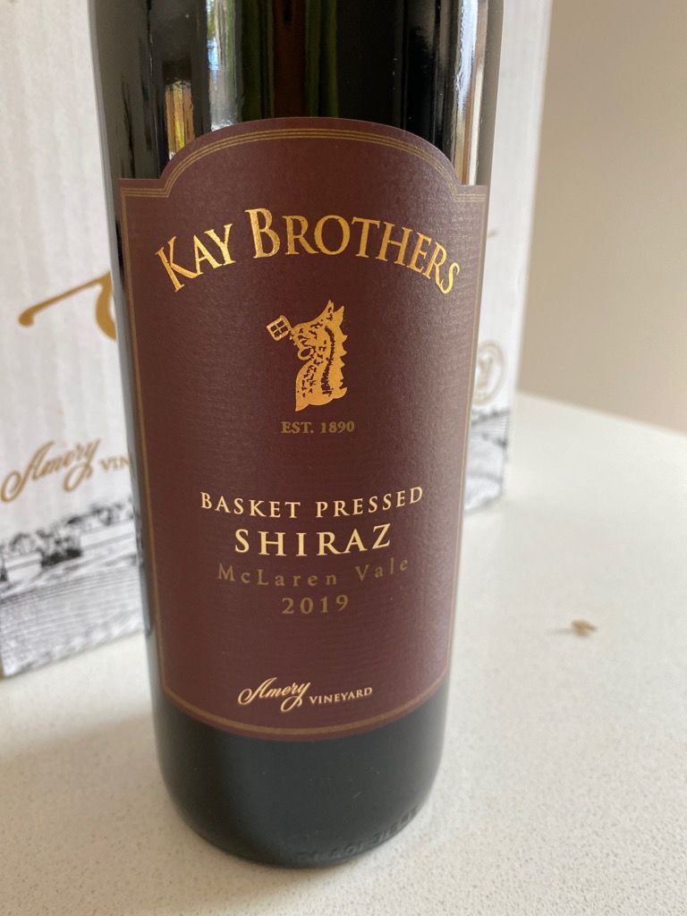 2019 Kay Brothers Shiraz Basket Pressed Amery Vineyards, Australia ...
