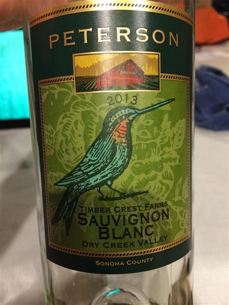 2013 Peterson Winery Sauvignon Blanc Timber Crest Farms, USA ...