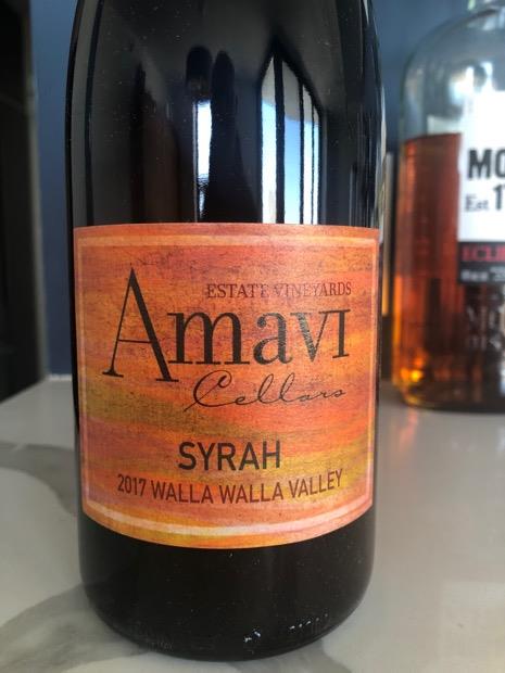 2017 Amavi Cellars Syrah, USA, Washington, Columbia Valley, Walla Walla ...