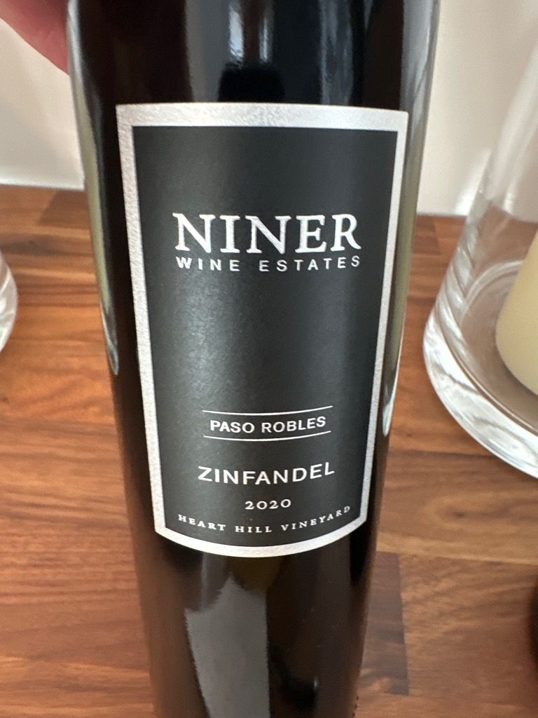 2020 Niner Wine Estates Zinfandel Heart Hill Vineyard, USA, California ...