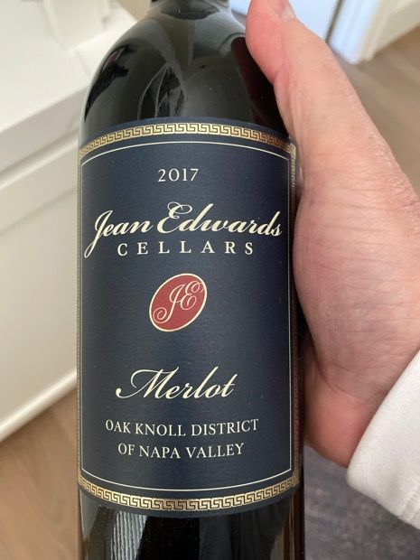 2017 Jean Edwards Cellars Merlot Orchard Avenue Oak Knoll District, USA ...