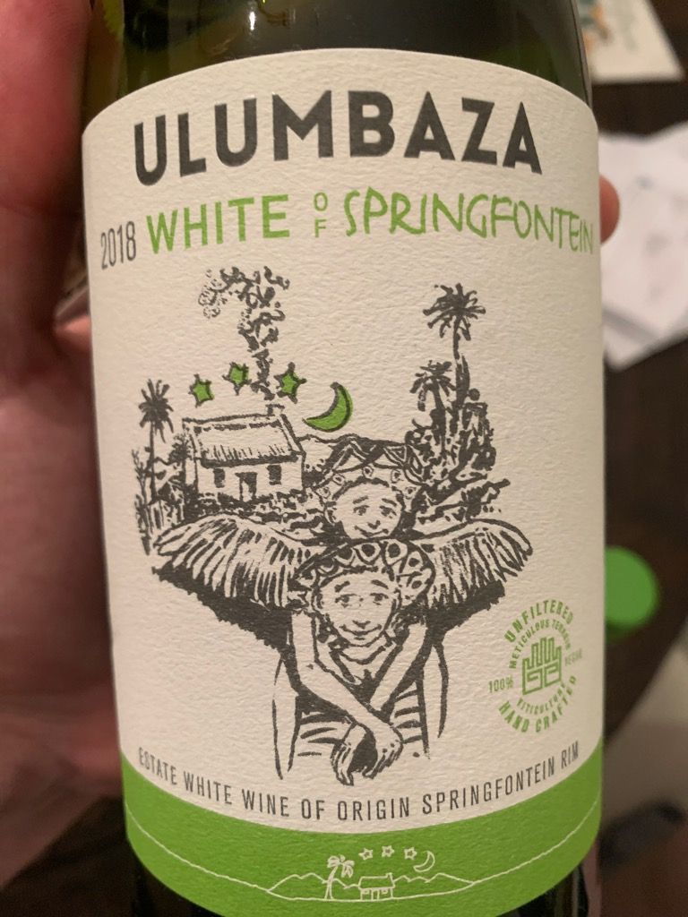 2020 Springfontein Ulumbaza White, South Africa, Cape South Coast ...