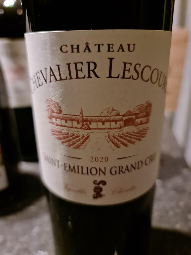 2020 Château Chevalier Lescours, France, Bordeaux, Libournais, St ...