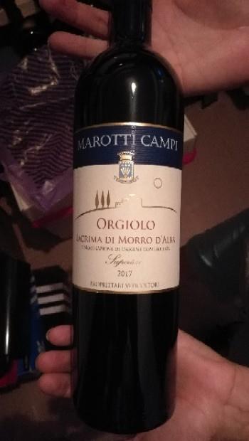2017 Marotti Campi Lacrima di Morro d'Alba Superiore Orgiolo, Italy ...