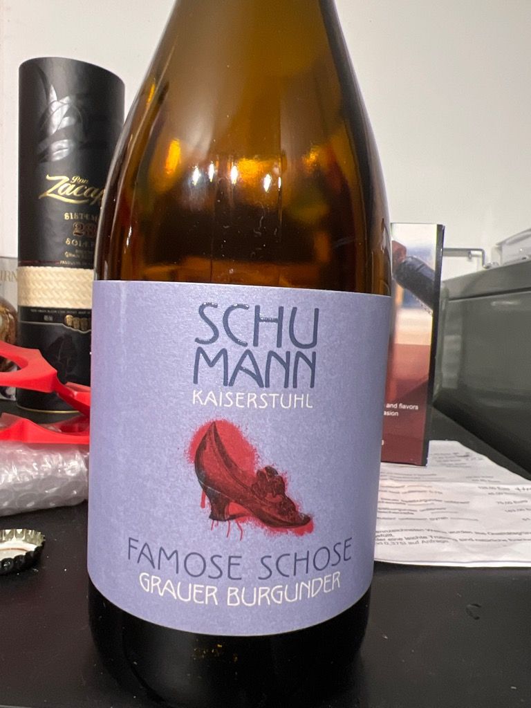 2019 Bettina Schumann Grauer Burgunder Famose Schose, Germany, Baden ...