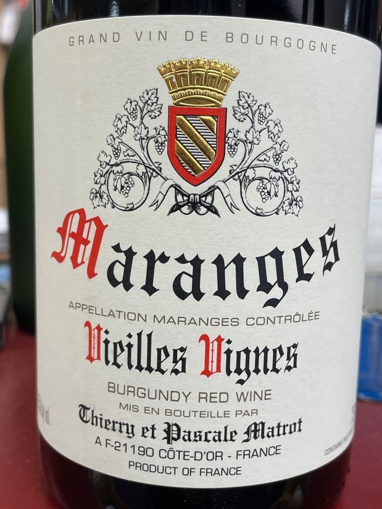 2020 Domaine Matrot Maranges Vieilles Vignes, France, Burgundy, Côte de ...