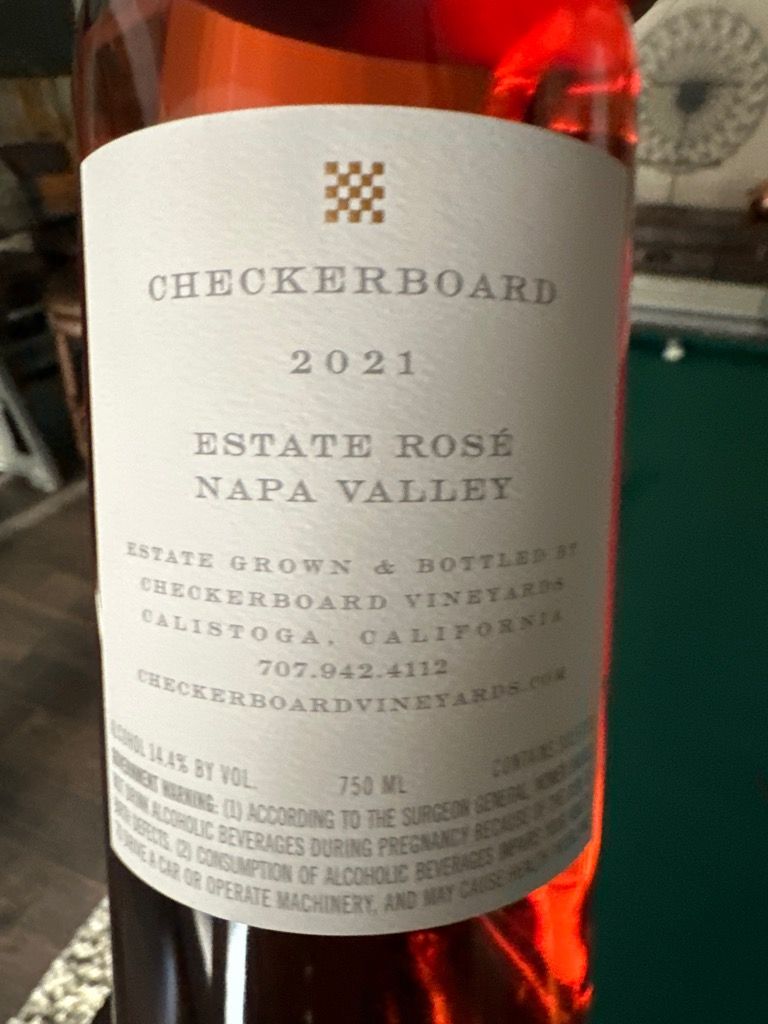 2022 Checkerboard Vineyards Rosé, USA, California, Napa Valley ...