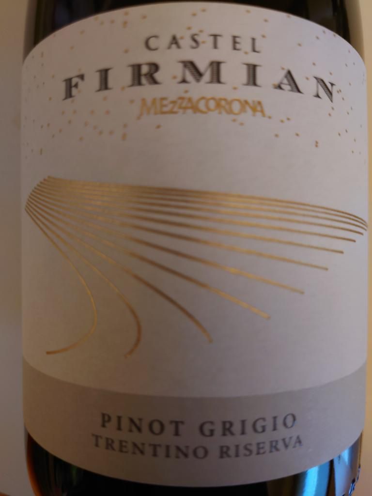 2023 Mezzacorona Pinot Grigio Trentino Castel Firmian Riserva, Italy ...