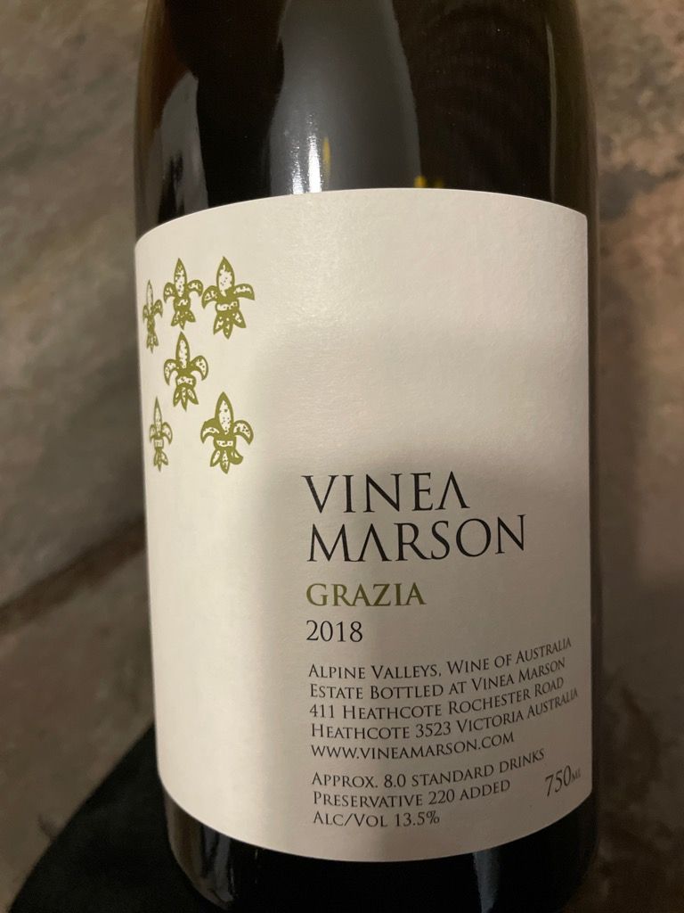 2018 Vinea Marson Grazia, Australia, Victoria, Central Victoria ...