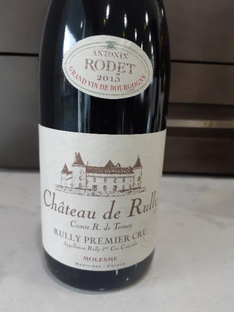 2016 Château de Rully Rully 1er Cru Rouge, France, Burgundy, Côte ...