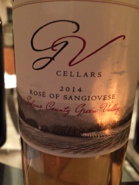 2014 GV Cellars Sangiovese, USA, California, North Coast, Solano County ...