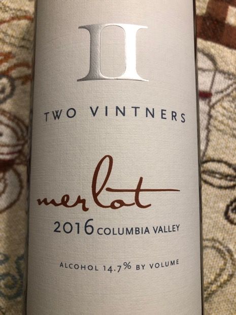 2016 Two Vintners Merlot, USA, Washington, Columbia Valley - CellarTracker
