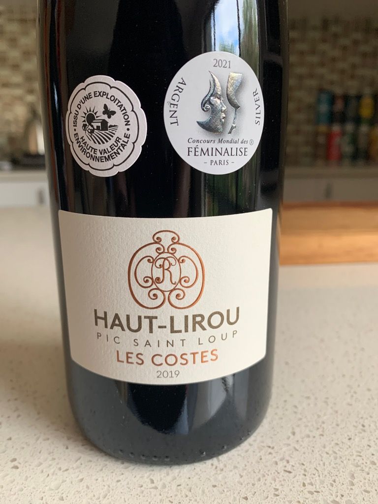 2015 Domaine Haut-Lirou Pic St. Loup Les Costes, France, Languedoc ...