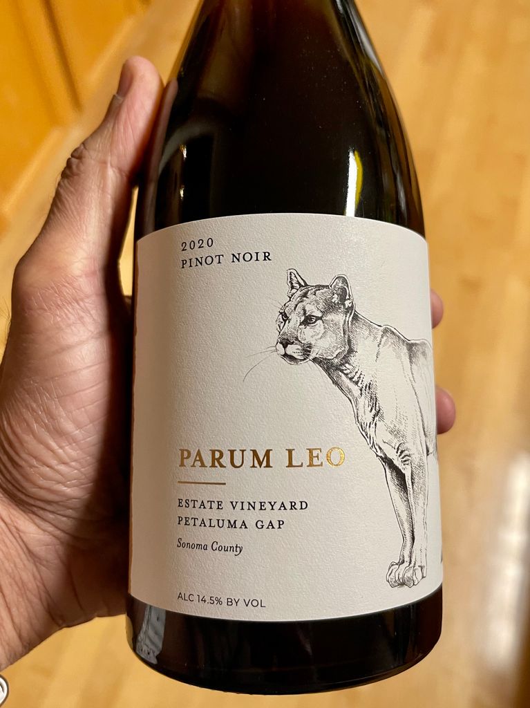 2020 Parum Leo Pinot Noir, USA, California, Sonoma County, Petaluma Gap ...