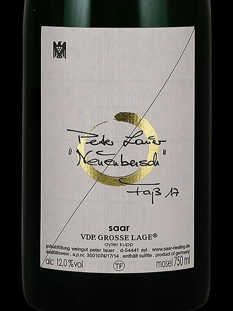 1993 Peter Lauer Neuenberg Riesling N°17, Germany, Mosel Saar Ruwer ...