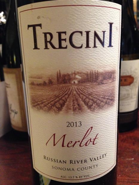 2013 Trecini Cellars Merlot Vicini's Vineyard, USA, California, Sonoma ...