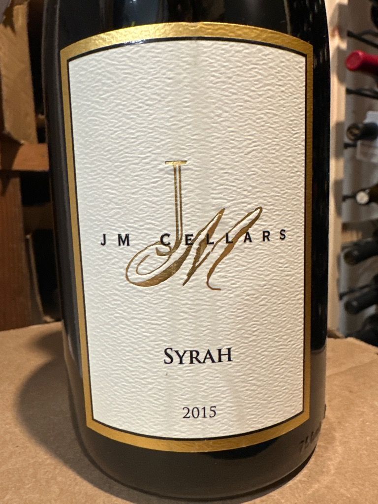 2015 JM Cellars Syrah, USA, Washington, Columbia Valley - CellarTracker
