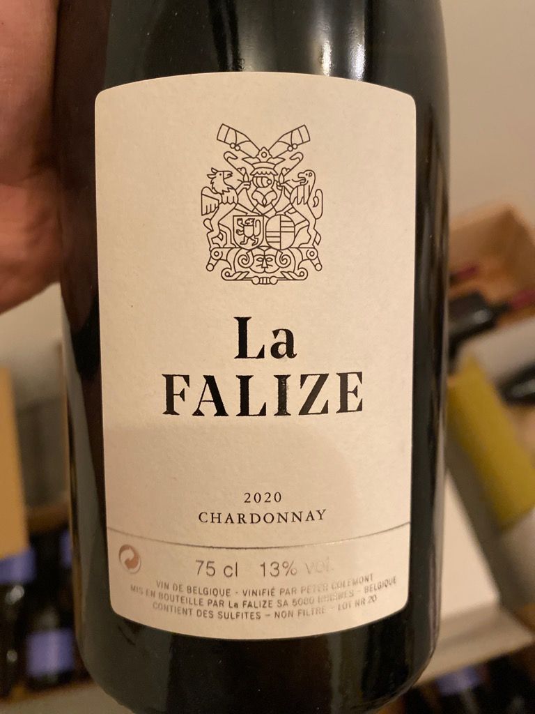 2020 La Falize Chardonnay, Belgium, Wallonie, Côtes de Sambre et Meuse ...