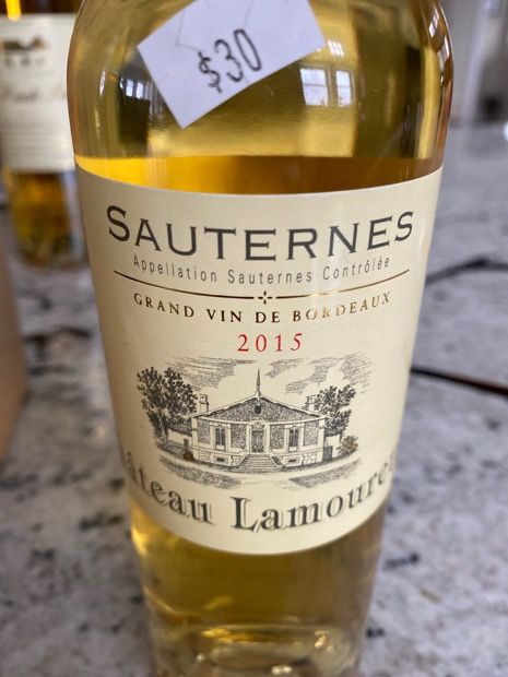 2015 Château Lamourette, France, Bordeaux, Sauternais, Sauternes ...