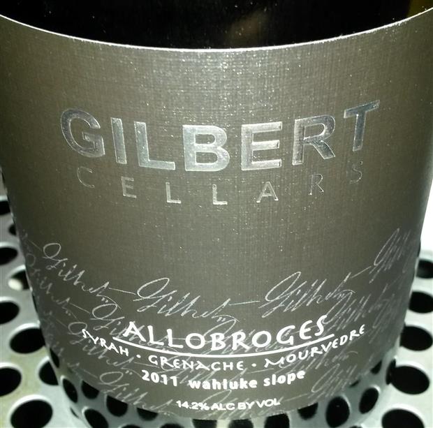 2011 Gilbert Cellars Allobroges, USA, Washington, Columbia Valley ...