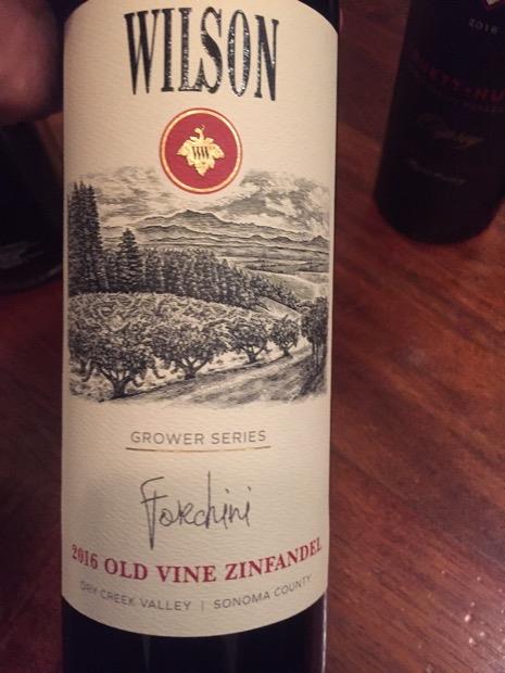 2016 Wilson Winery Old Vine Zinfandel Forchini, USA, California, Sonoma ...