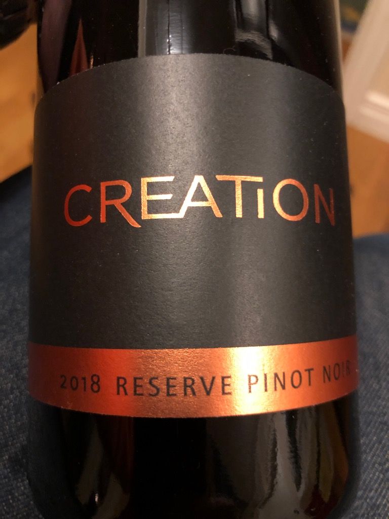 2016 Creation Wines Pinot Noir Reserve, South Africa, Cape South Coast ...