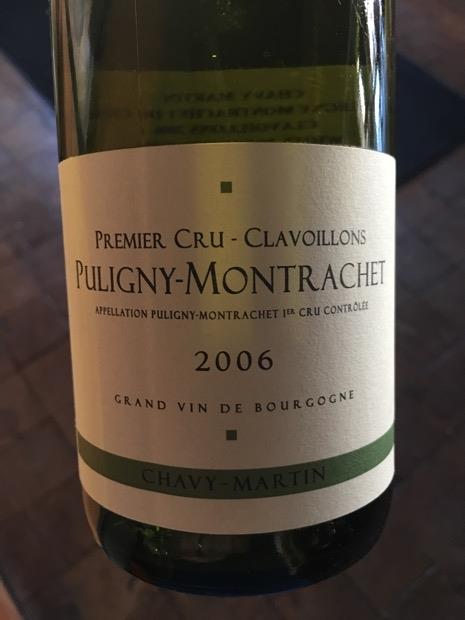 2006 Domaine Alain Chavy Puligny-Montrachet 1er Cru Clavoillon, France ...