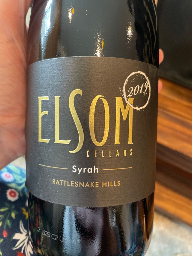 2021 Elsom Cellars Syrah, USA, Washington, Columbia Valley, Rattlesnake ...