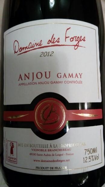 2012 Domaine des Forges Anjou Le Poil de Lièvre, France, Loire Valley ...
