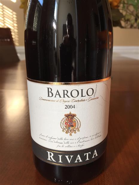 2004 Rivata Barolo, Italy, Piedmont, Langhe, Barolo - CellarTracker