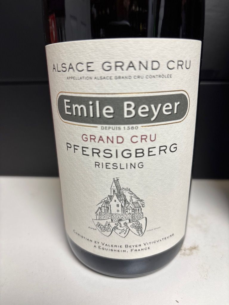 2022 Emile Beyer Riesling Pfersigberg, France, Alsace, Alsace Grand Cru ...