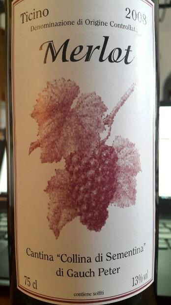 2019 Peter Gauch Merlot Normale, Switzerland, Ticino, Sopraceneri ...