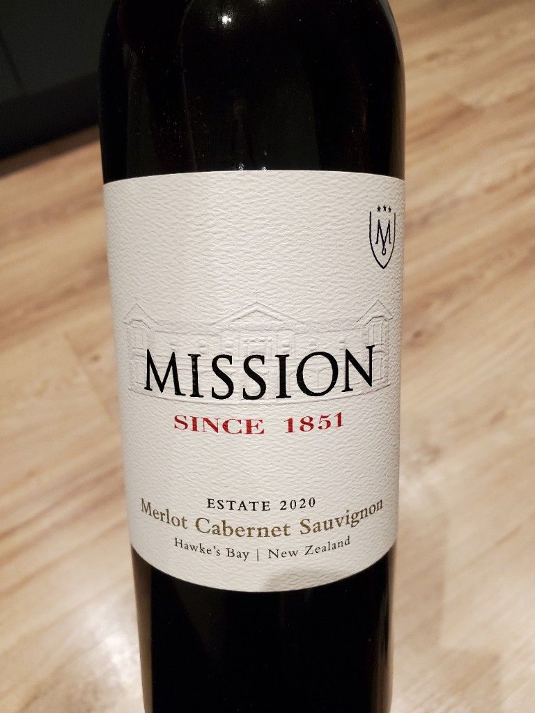 2021 Mission Estate Winery Cabernet-Merlot Mission Vineyard, New Zealand, North Island, Hawke's ...