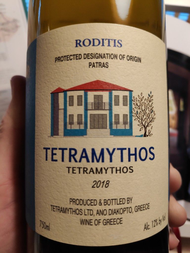 2018 Tetramythos Roditis, Greece, Peloponnisos, Patras - CellarTracker