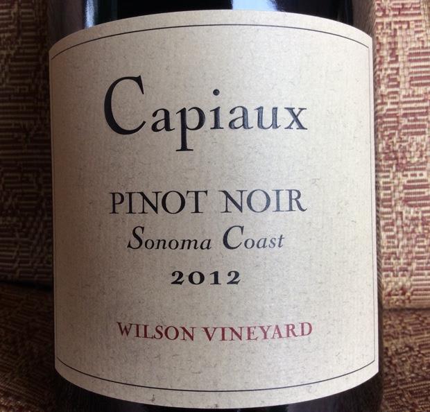 2012 Capiaux Cellars Pinot Noir Wilson Vineyard, USA, California ...