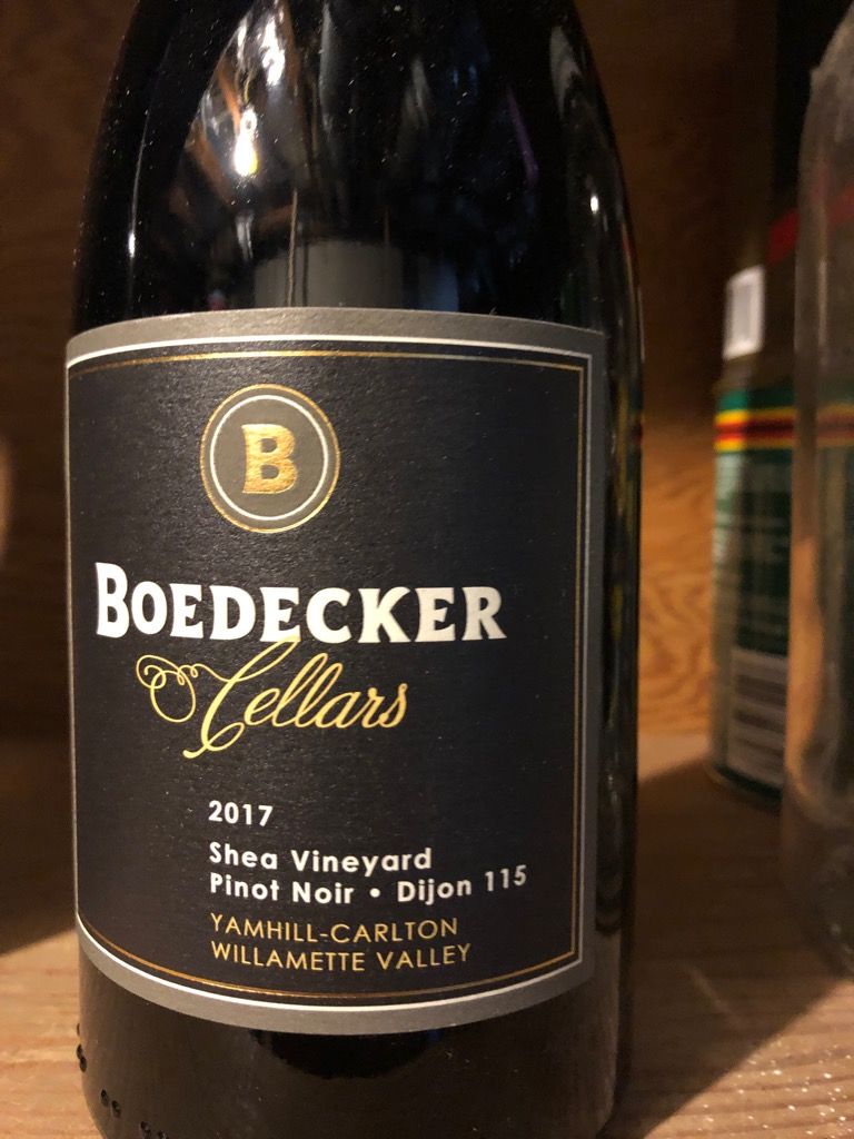 2017 Boedecker Cellars Pinot Noir Shea Vineyard, USA, Oregon ...