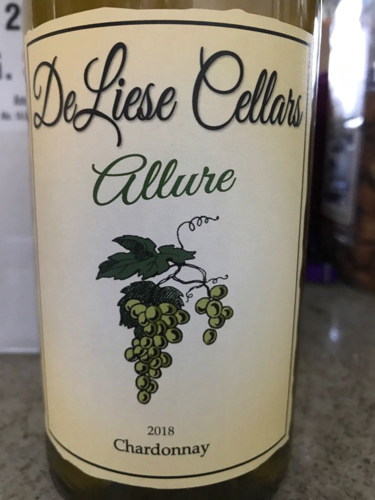 2018 DeLiese Cellars Chardonnay Allure, USA, California, Central Valley ...
