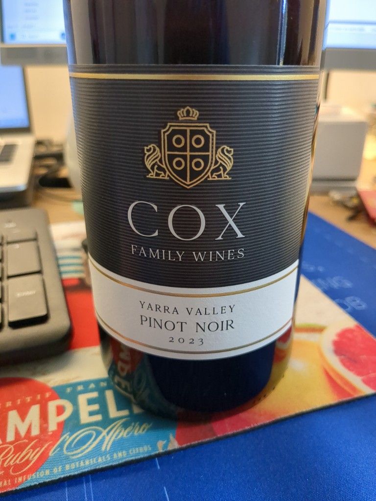 2023 Cox Family Wines Pinot Noir, Australia, New South Wales, Southern ...