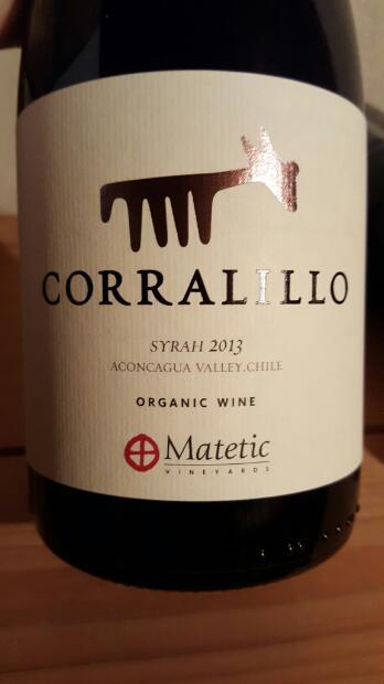 2013 Matetic Vineyards Pinot Noir Corralillo, Chile, San Antonio Valley ...