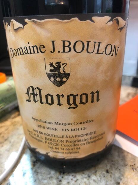 2016 Domaine J. Boulon Morgon, France, Burgundy, Beaujolais, Morgon ...