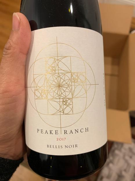 2017 Peake Ranch bellis noir, USA, California, Central Coast, Sta. Rita ...