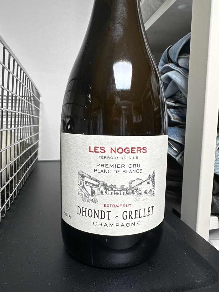 2018 Dhondt-Grellet Champagne Premier Cru Blanc de Blancs Extra Brut Les Nogers, France ...