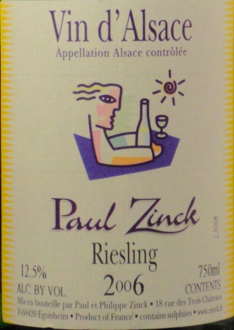 2004 Domaine Zinck Riesling, France, Alsace - CellarTracker