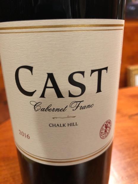 2016 Cast Wines Cabernet Franc, USA, California, Sonoma County, Chalk ...